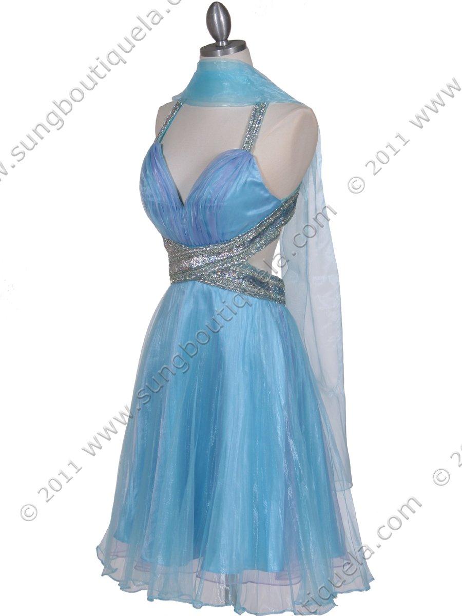 Blue Sequin Cocktail Dress | Sung Boutique L.A.