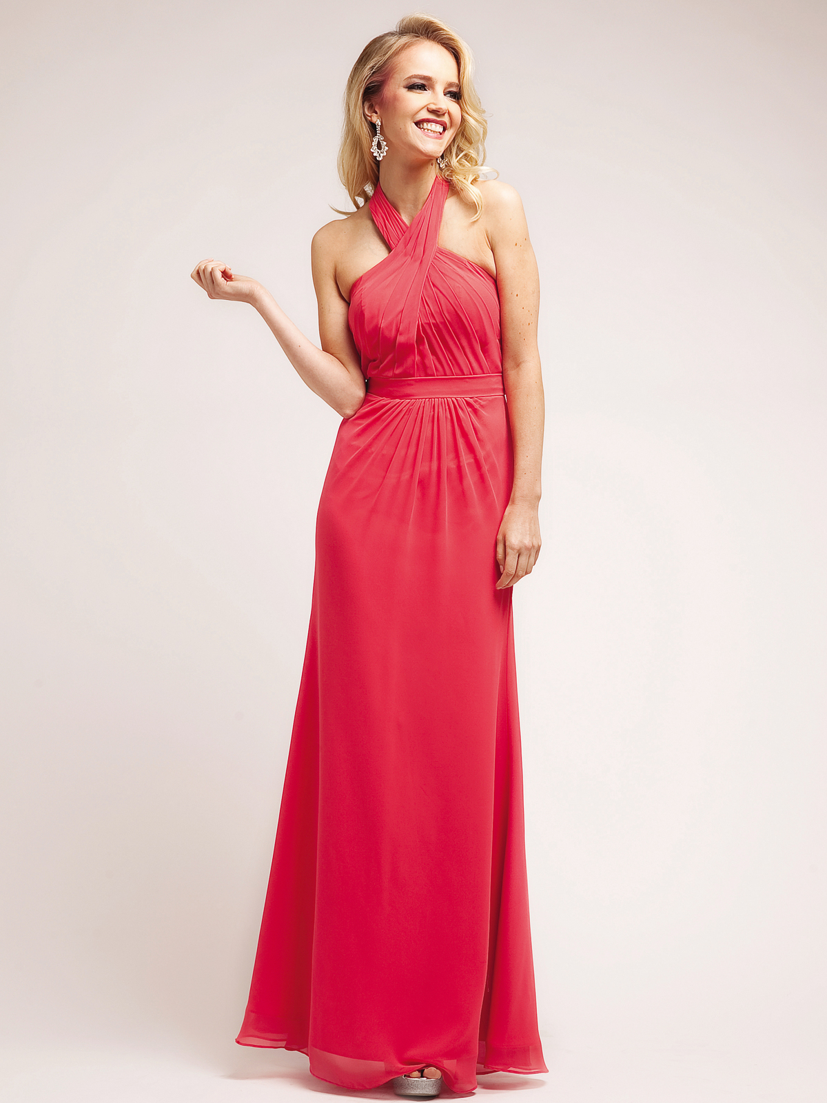 Cross Halter Open Back Evening Dress | Sung Boutique L.A.