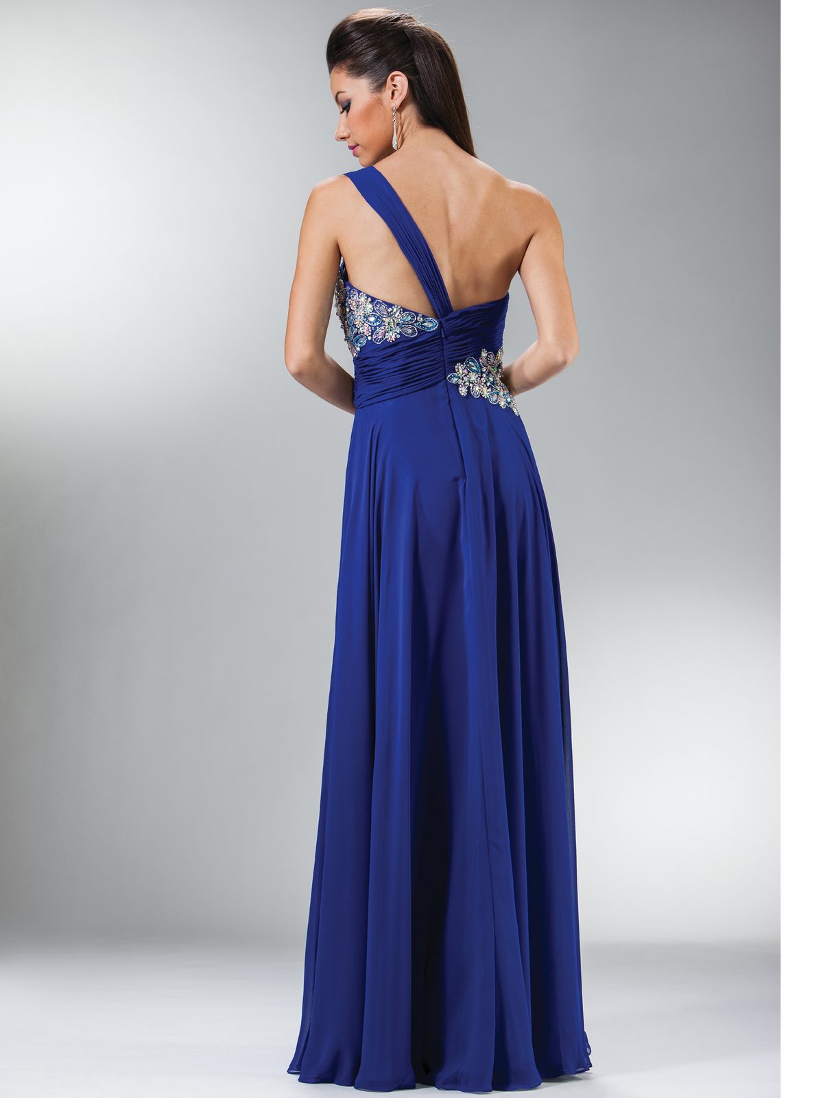 One Shoulder Beaded Jade Prom Dress | Sung Boutique L.A.